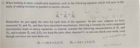 Solved When Looking At More Complicated Equations Such As