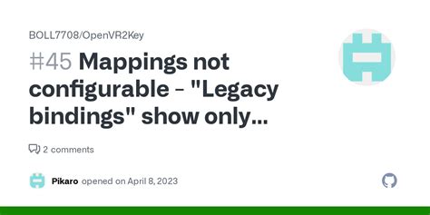 Mappings Not Configurable Legacy Bindings Show Only Names Of Inputs · Issue 45 · Boll7708
