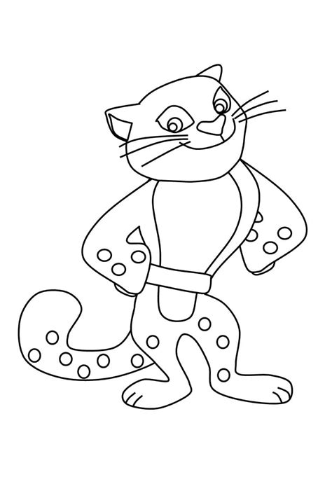 Раскраска Леопард 🖍. Раскрашиваем любимыми цветами бесплатно и с улыбкой 👍