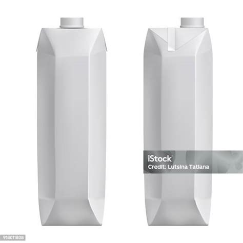 화이트 빈 이랑 골 판지 상자 우유 주스 현실적인 3 차원 벡터에 대 한 패키지 우유팩에 대한 스톡 벡터 아트 및 기타 이미지 우유팩 0명 3차원 형태 Istock