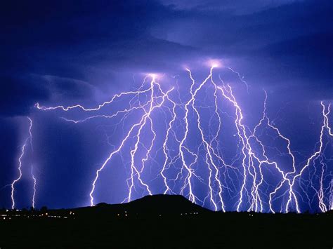 Cool Lightning Strikes Wallpaper