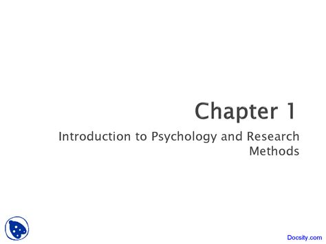Introduction To Psychology And Research Methods Cognitive Psychology