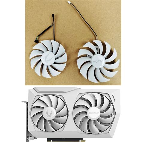 New Zotac Rtx3060 Gaa8s2u Ga92s2u White Gpu Fan For Zotac Rtx 3060 Ti