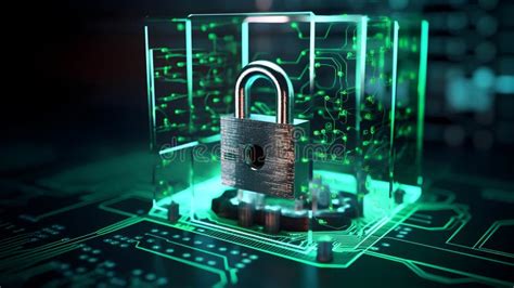 Data Security Control Protection And Integrity Of Information And Systems Stock Illustration