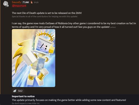 Die Of Deaths Update Tommorow Fandom