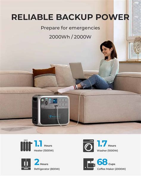 Bluetti Ac200p Portable Power Station Lifepo4 Battery Backup W Ac