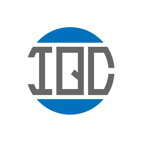 Iqc Letter Logo Design On White Background Iqc Creative Initials Circle Logo Concept Iqc