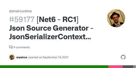 Net6 RC1 Json Source Generator JsonSerializerContext Breaking