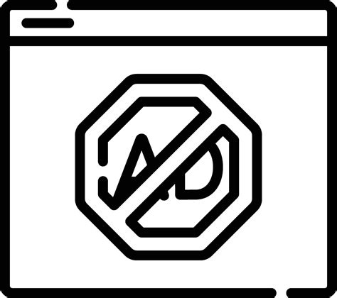 Ad Blocker Illustration Icon Or Symbol 48855890 Vector Art At Vecteezy