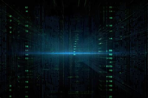 Premium Photo Abstract Binary Code Technology Background Generative Ai