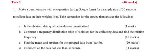 Solved What Is Your Weights 46 Responses 4 3 6 3 487 3 Chegg Com