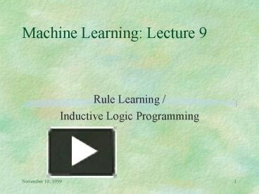 PPT Machine Learning Lecture 9 PowerPoint Presentation Free To Download Id 1d8dcb ZDc1Z