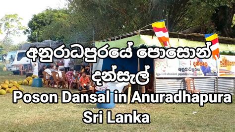 අනුරාධපුරයේ පොසොන් දන්සැල් 2024 Poson Dansal In Anuradhapura Sri Lanka Youtube