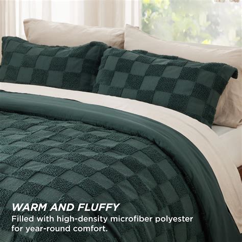 Twintwin Xl Comforter Set Emerald Boho Tufted Bed Set