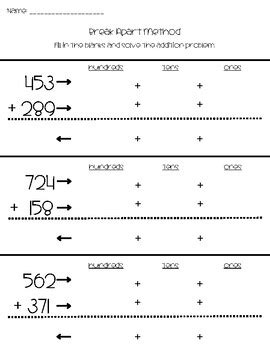 Expanded Form Addition By That Typical Teacher TPT