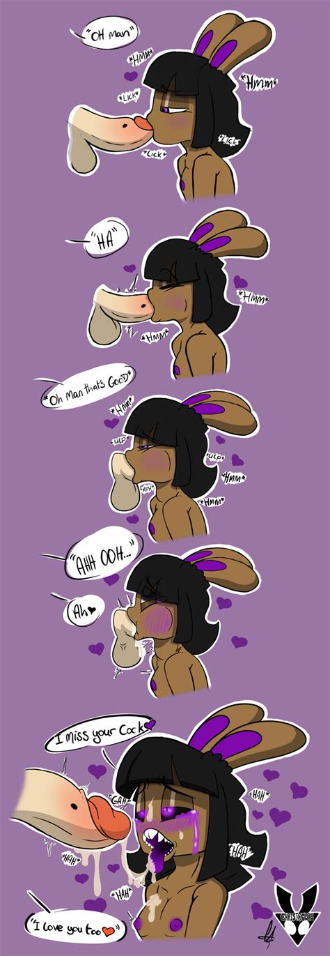 Rule 34 Absurd Res Anthro Black Hair Blush Bodily Fluids Brown Fur Chris Bunny Christomwow Cum