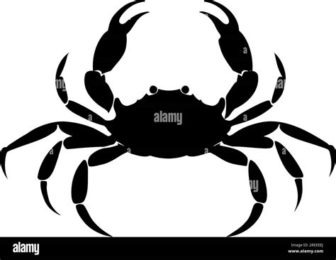 Crab Silhouette Isolated Vector Illustration Stock Vector Image And Art