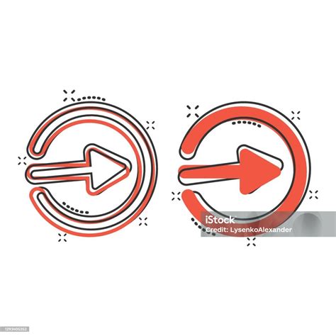 만화 스타일의 로그인 아이콘 화살표 액세스 흰색 격리 된 배경에 만화 벡터 그림 도어 엔트리 스플래시 효과 비즈니스 컨셉 가까이 옴에 대한 스톡 벡터 아트 및 기타 이미지