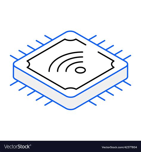 Processor Royalty Free Vector Image Vectorstock