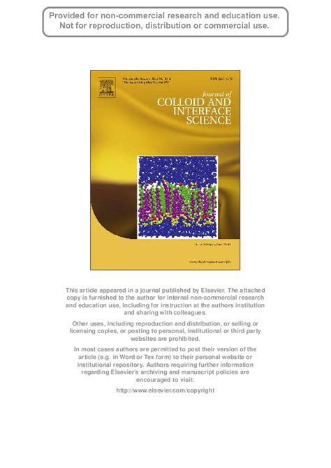 Pdf Interaction Between Like Charged Particles At A Liquid Interface Electrostatic Repulsion
