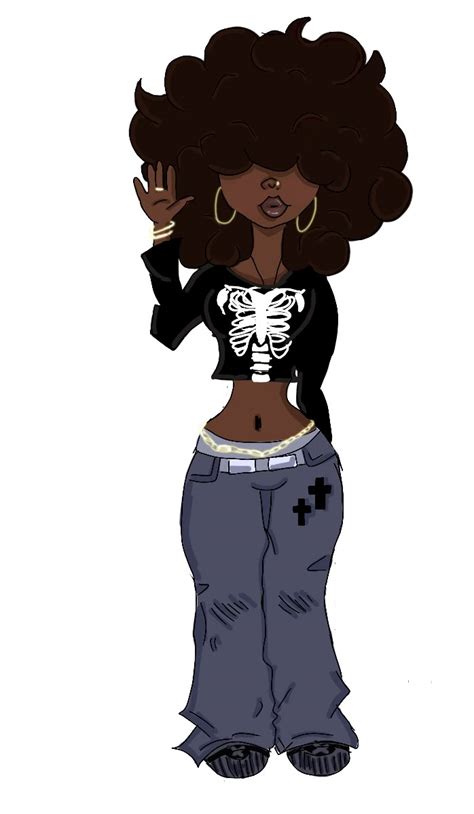 Y2k Drawing Cute Drawings Of People Drawings Of Black Girls Drawing