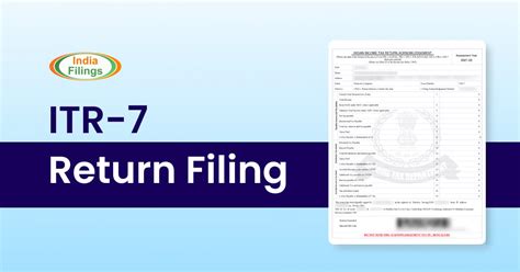ITR 7 Form Filing Income Tax Return IndiaFilings