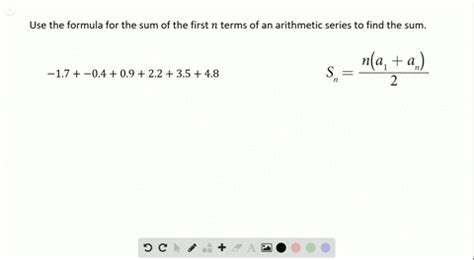 SOLVED Find The Indicated Sum Sum K 1 7