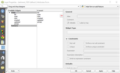 Layer Properties Weird Resizing Of Widgets In Attribute Forms Tab Issue Qgis Qgis