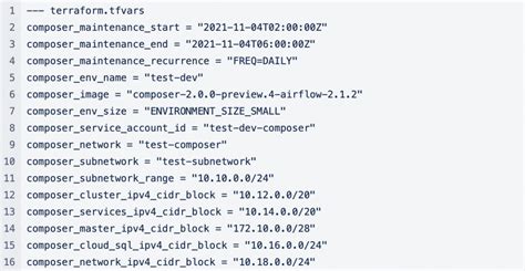 Cloud Composer Terraform Deployment Translucent