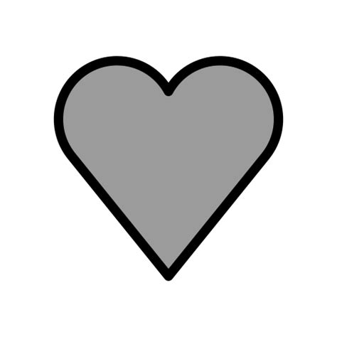Серое Сердце Эмодзи 🩶🩶🩶