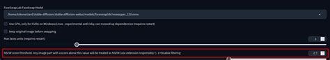 Face Swap Does Not Trigger Consistently Solved NSFW Filtering Too Strong Increase Nsfw