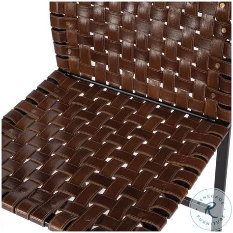 Urban Brown Woven Leather Counter Height Stool From Butler Coleman