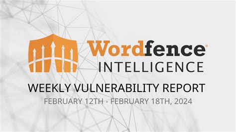 Wordfence Intelligence Weekly Wordpress Vulnerability Report February 12 2024 To February 18