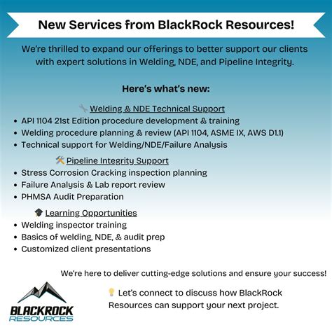 Blackrock Resources Llc On Linkedin Welding Nde Pipelineintegrity