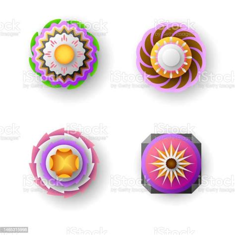 세트 추상 컬렉션 3d 색상 꽃 종이 컷 배경 벡터 현대 디자인 스타일 그림자 0명에 대한 스톡 벡터 아트 및 기타 이미지 0명 귀여운 꽃 나무 Istock