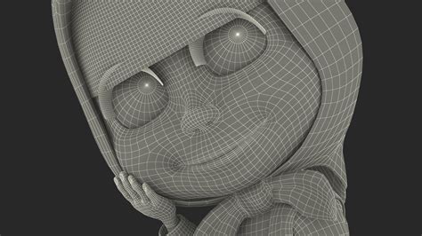 Masha From Masha And The Bear Sitting Pose 3d Model Turbosquid 2119159