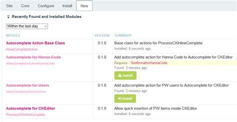 GitHub BitPoet ProcessCKInlineComplete ProcessWire Module That Adds