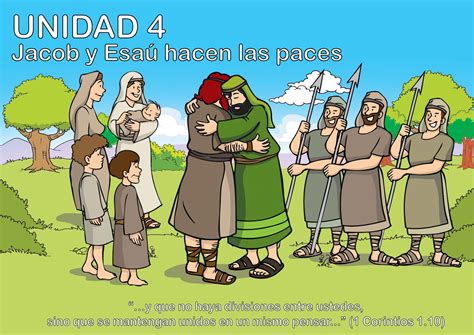 Historia Jacob Y Esaú Hacen Las Paces ~ Escuelita Biblica Infantil