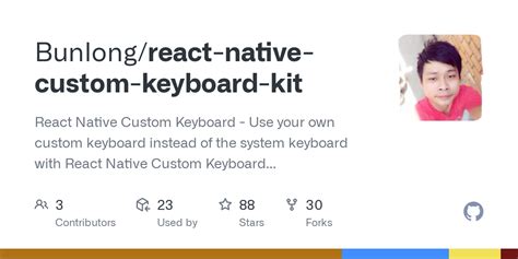 GitHub Bunlong React Native Custom Keyboard Kit React Native Custom Keyboard Use Your Own