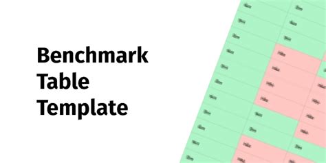 Benchmark Table Template Figma