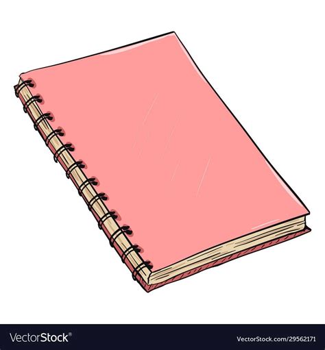 Pink Notebook With Clippings