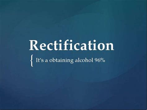 Rectification Difference Between The Rectification And Distillation
