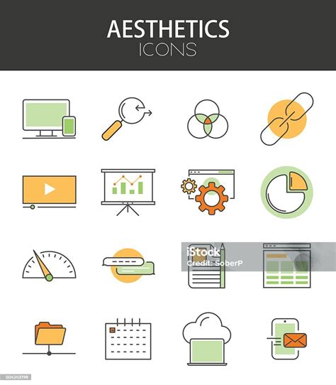벡터 현대적이다 여윔 꺾은선형 평편 디자인식 아이콘 세트 개선에 대한 스톡 벡터 아트 및 기타 이미지 개선 검색 엔진 교통 Istock