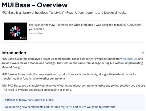 Mui Baseでスタイリングされていない状態のmuiコンポーネントを使う Gaji Laboブログ