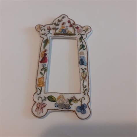 Miniature 17th Century Stumpwork Mirror