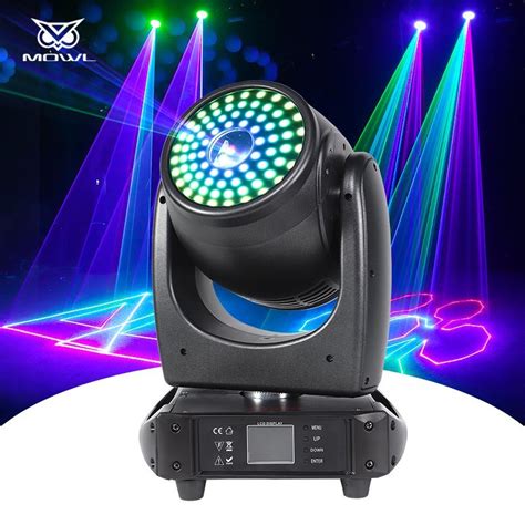3w Full Color Dmx512 Rotating Moving Head Laser Light Animation Laser Lights For Bar Dj Stage