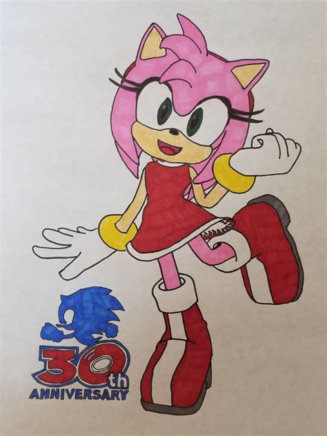 Amy Rose The Hedgehog 30th Anniversary By Masaxmune23 On Deviantart
