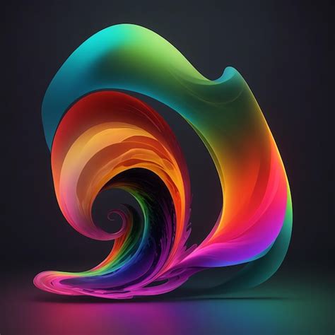 Premium Ai Image Rgb Radial Freeform Gradient