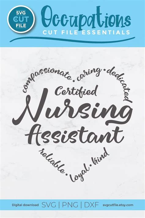 Cna Svg Certified Nursing Assistant Svg Cna Nurse Appreciation Svg