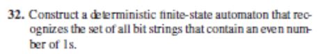 Solved 2 Construct A De Terministic Finite State Automaton